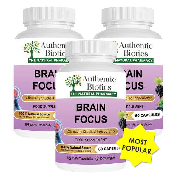 Brain Focus - 1500 mg (60 Capsules) – Authenticbiotics
