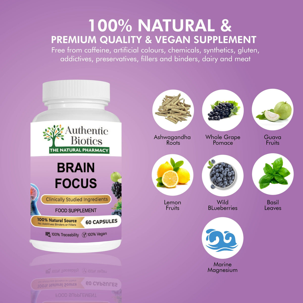 Brain Focus - 1500 mg (60 Capsules)